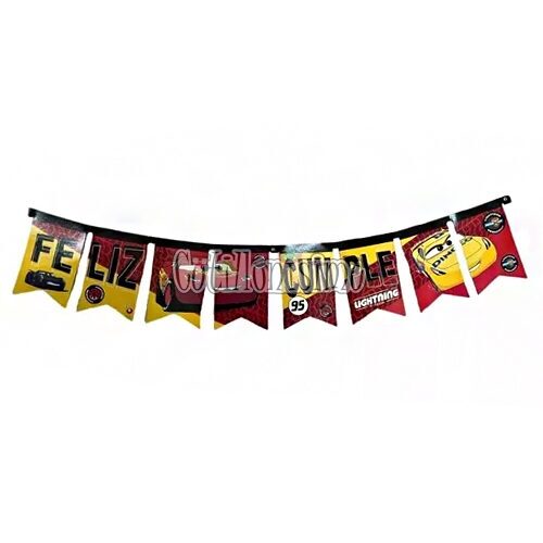 Banderin CARS - Oficial - Cotillonisimo