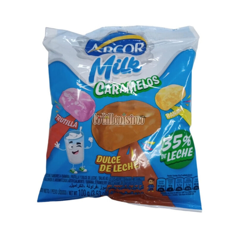 Caramelos Milk Arcor x100g - Cotillonisimo