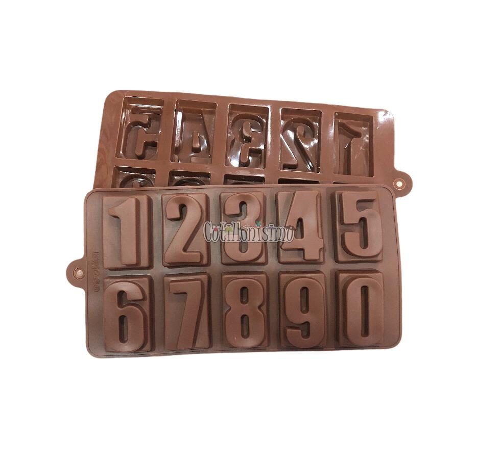Molde Para Bombones de Silicona NUMEROS - Cotillonisimo