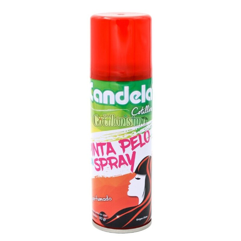 Pintura Pinta Pelo En Aerosol Color Rojo - Cotillonisimo