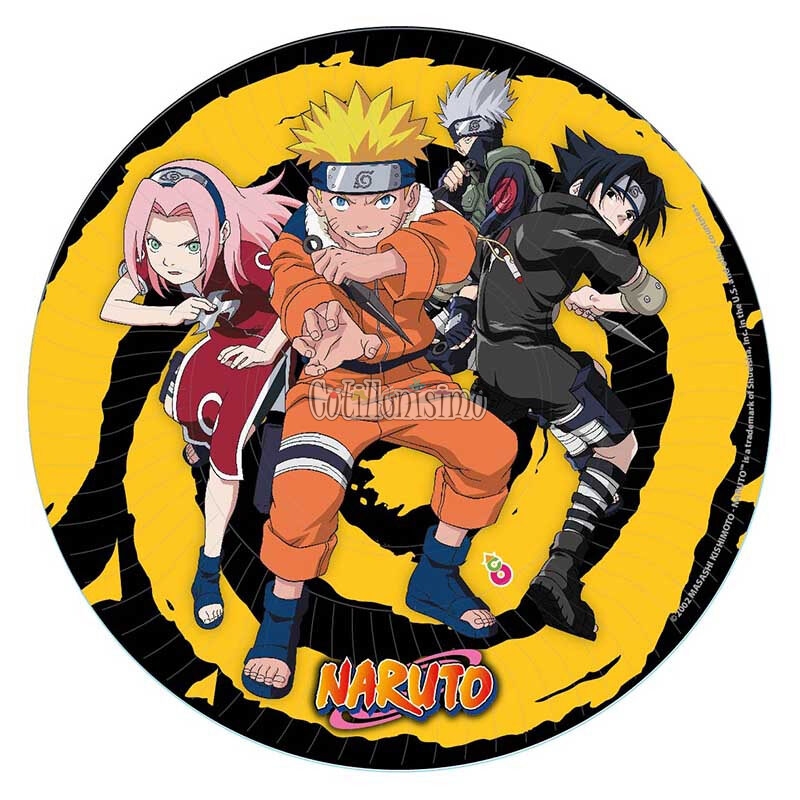 Plato Polipapel NARUTO X 8 Unidades - Oficial - Cotillonisimo