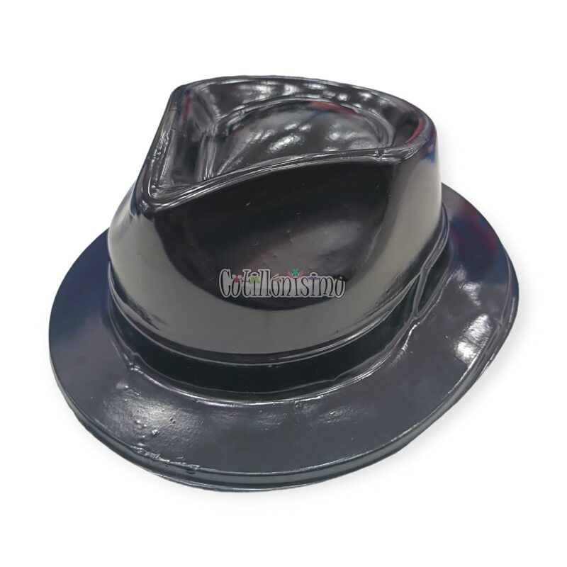 Sombrero Funyi Tango Plastico Negro - Cotillonisimo