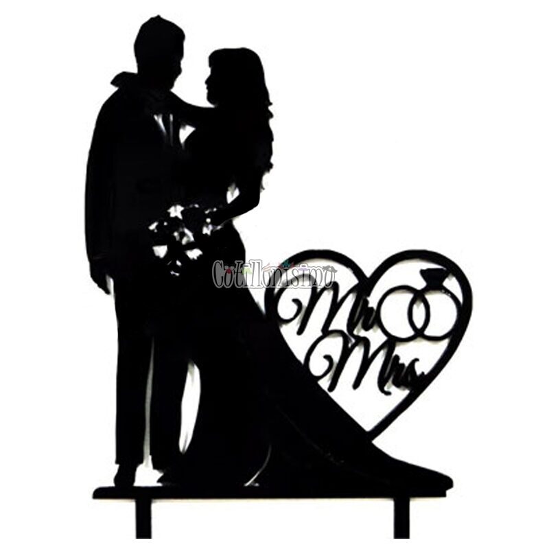 Topper para Torta Novios Modelo 5 - Cotillonisimo