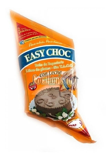 Baño de Chocolate EASY CHOC MAPSA Sachet Con Leche 150g | Cotillonisimo