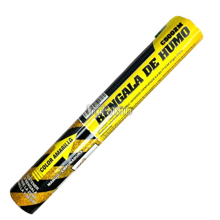 Bengala de Humo Color AMARILLO - Cienfuegos | Cotillonisimo