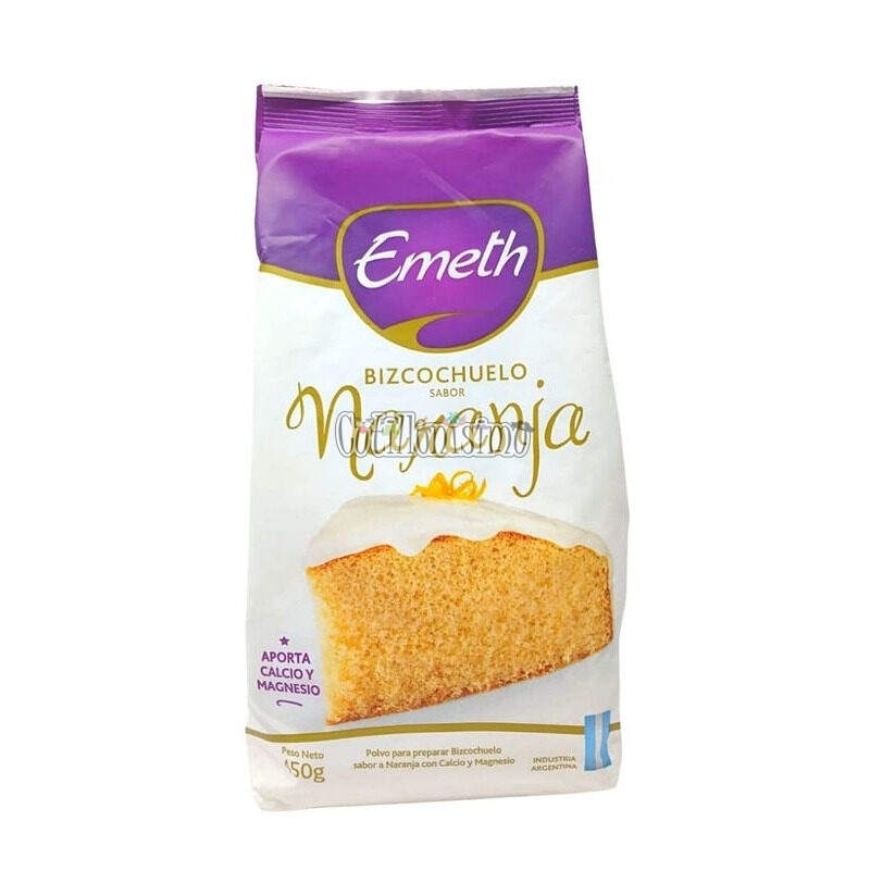 Bizcochuelo Emeth Naranja 450grs | Cotillonisimo