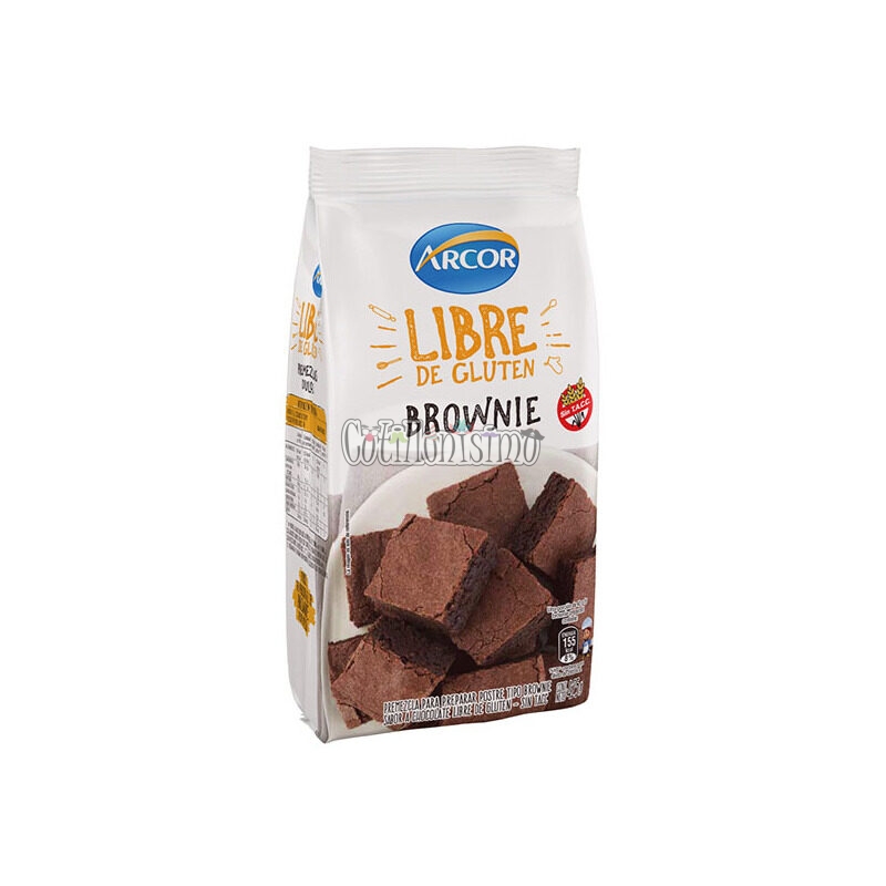 Brownie Sabor Chocolate Premezcla Arcor Sin TACC x425g - Cotillonisimo