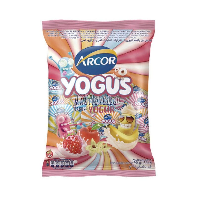 Caramelos Masticables Arcor Yogus x396g | Cotillonisimo