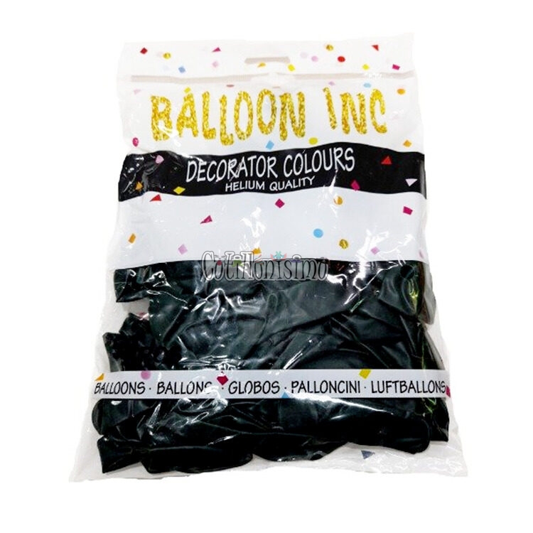 Globos BALLOON INC ESTANDAR 10 Pulgadas Negro X50u | Cotillonisimo