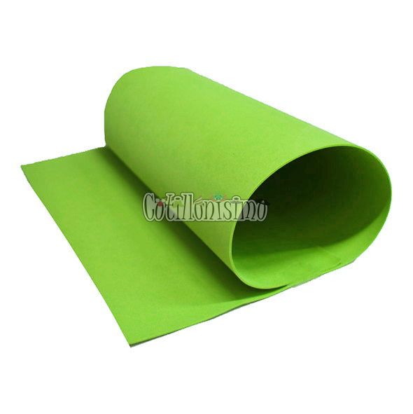 Goma Eva Color VERDE MANZANA | Cotillonisimo