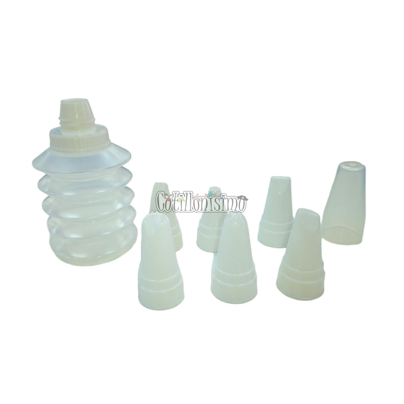 Manga Fuelle Decorador Acordeon con 5 picos Plasticos Adaptador y ...