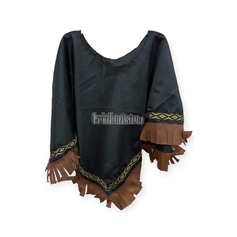 Poncho Negro de Gaucho x1 Unidad Crosti | Cotillonisimo