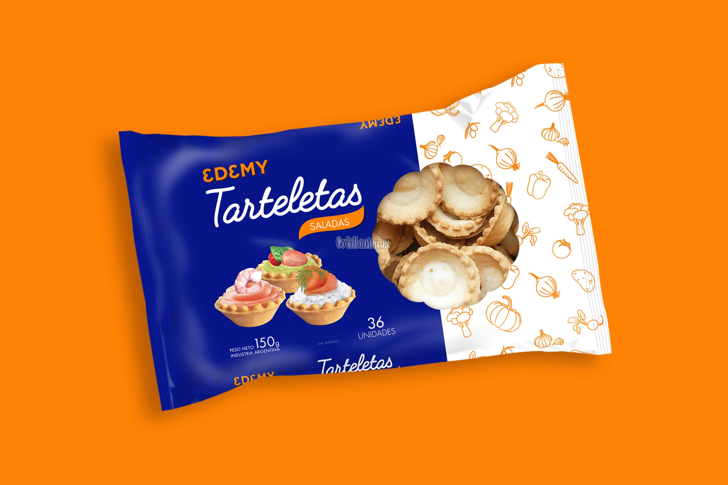 Tarteletas Saladas EDEMY X 36 Unidades | Cotillonisimo
