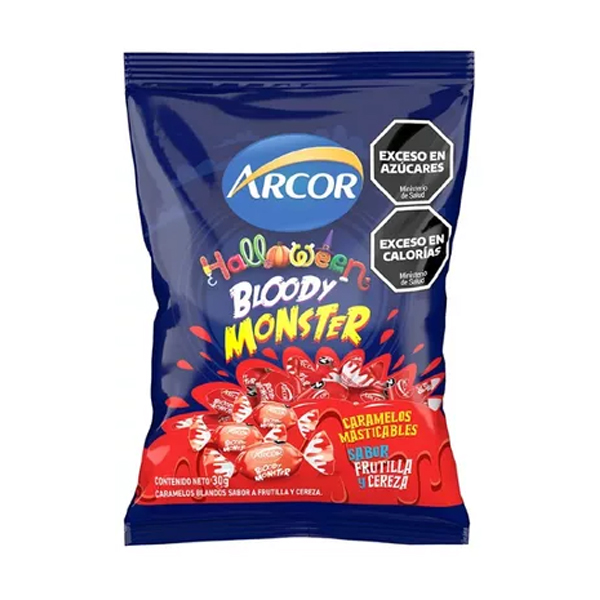 Caramelos Masticables Arcor Bloody Monster Halloween 30gr x1u ...