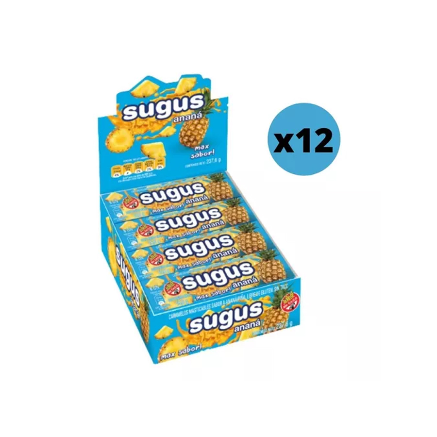 Caja Sugus Max Sabor Anana x12 Unidades | Cotillonisimo